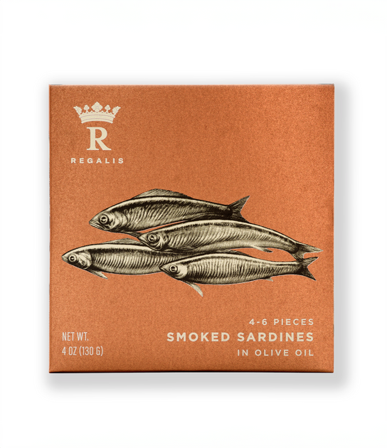 Smoked Sardines 4/6, 120g - Buy at Regalis Foods